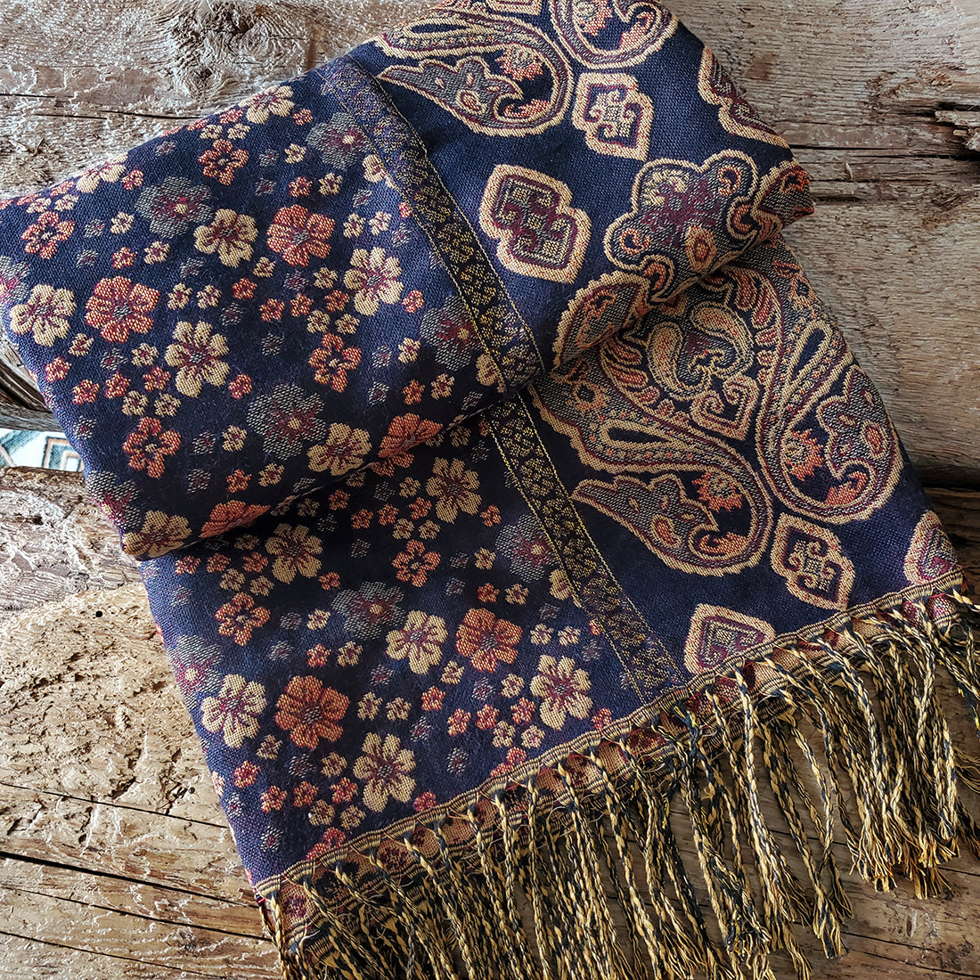 Navy Pashmina Scarf – koa kaya