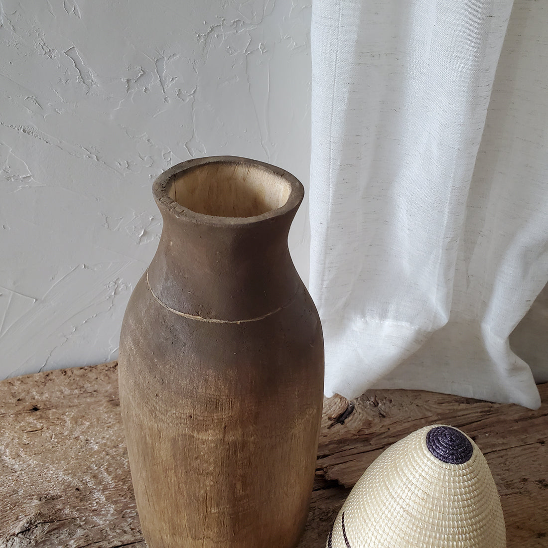 Hand Carved African Jar with Topper – koa kaya