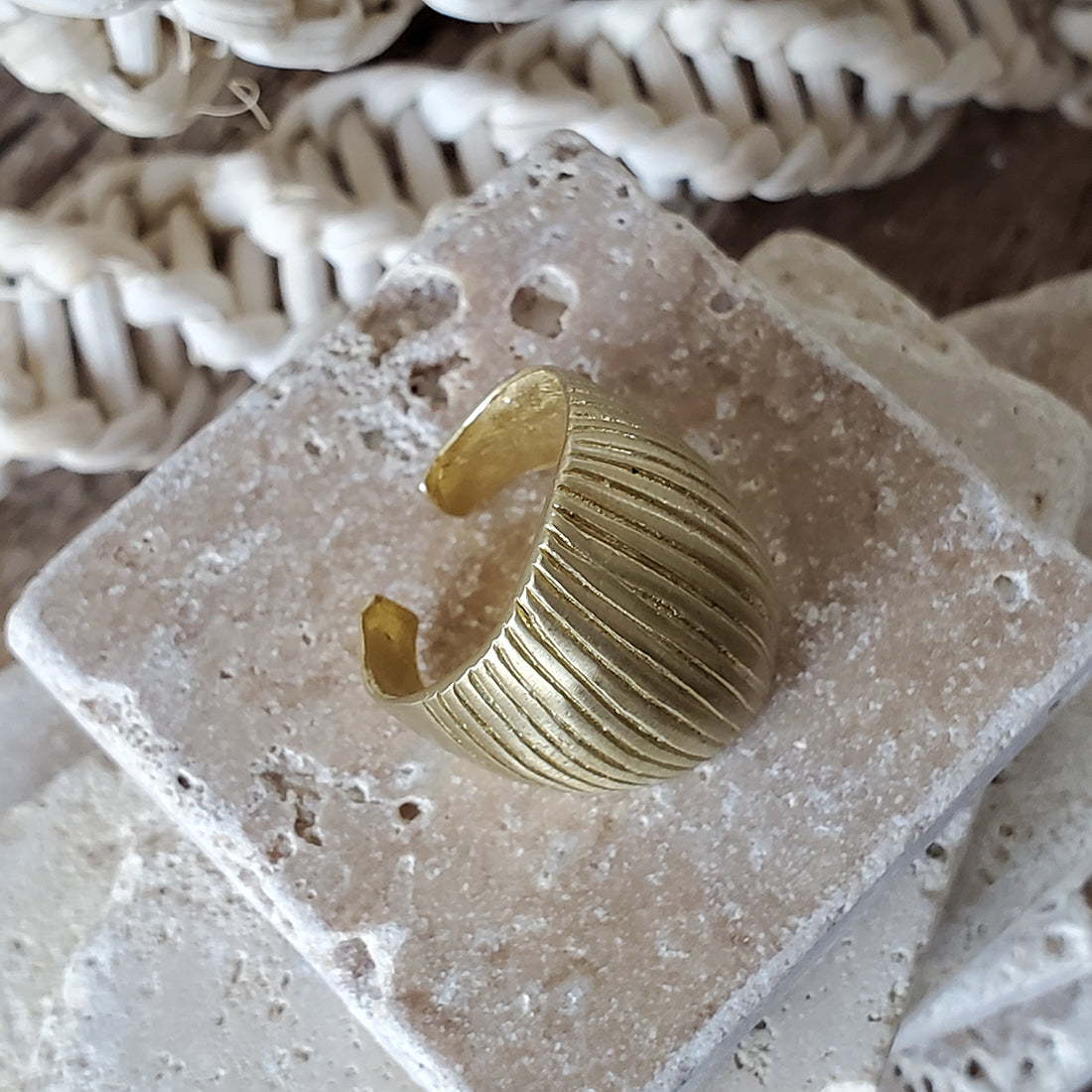 Shell ring adjustable – koa kaya