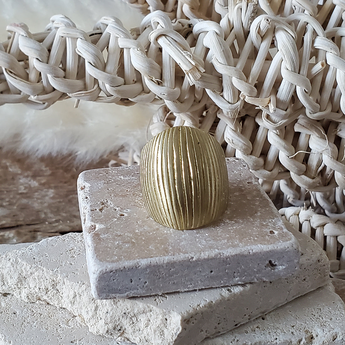 Shell ring adjustable – koa kaya