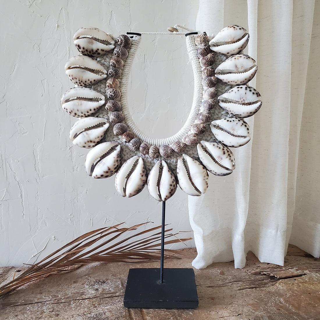 Large Shell Necklace on Stand - Handmade from Bali No 1 – koa kaya