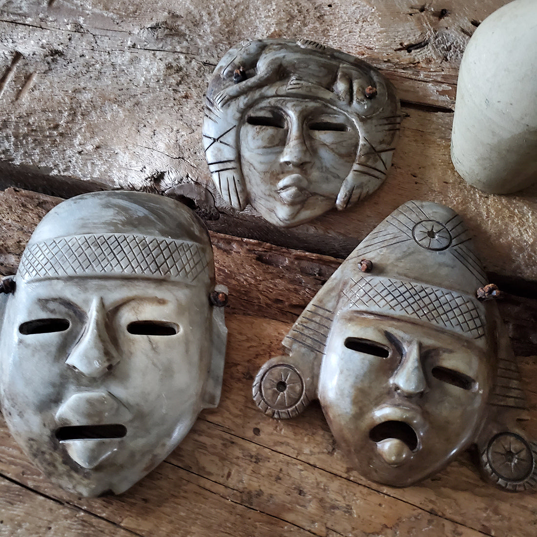 Set of 3 Stone Masks – koa kaya